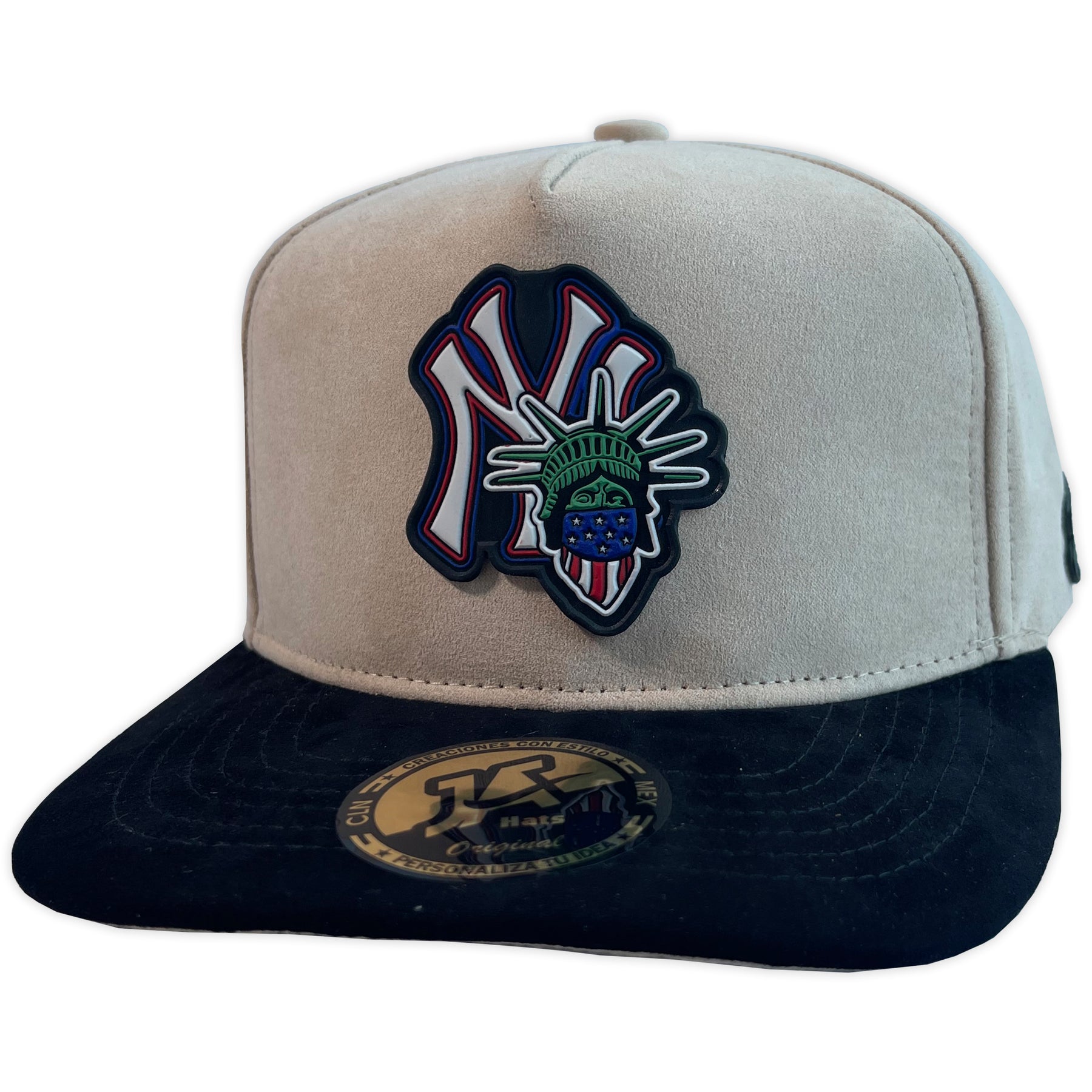 JA HATS NEW YORK BEIGE-NEGRO GAMUZA – 1Iron Trendy