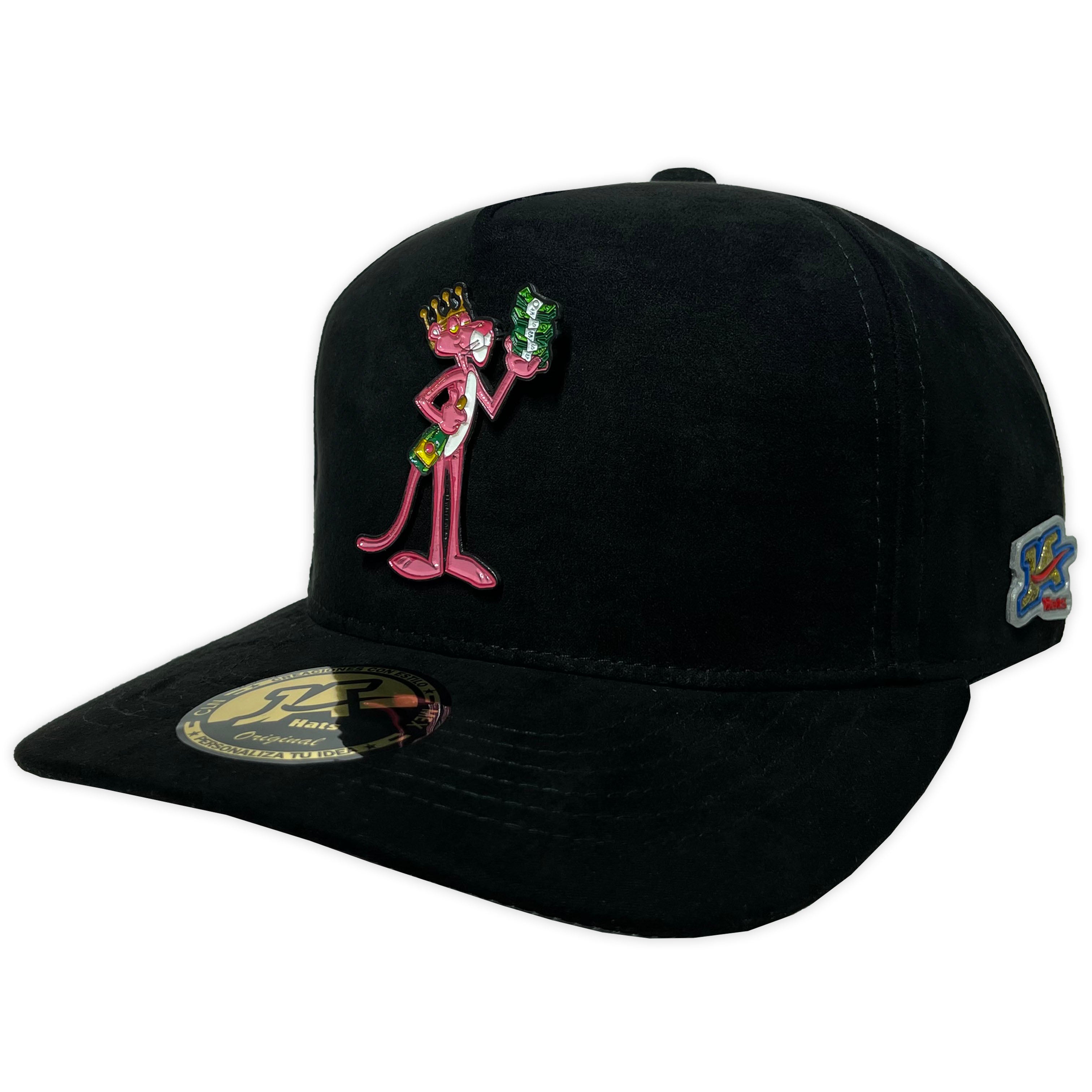 Gorra ja hats pantera rosa negra gamuza – 1Iron Trendy