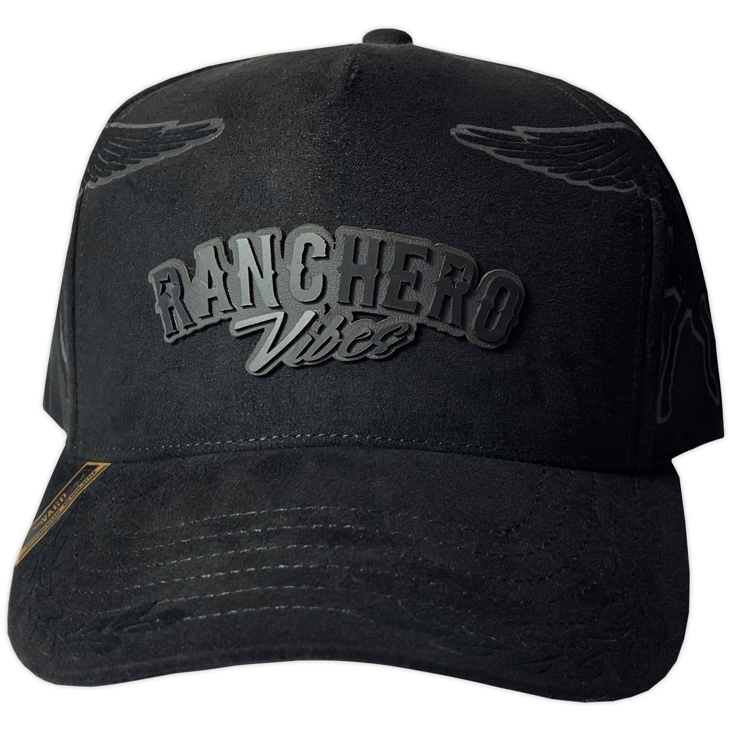 GORRA VAGO STYLE RANCHERO VIBES BLACK FULL SUEDE GAMUZA – 1Iron Trendy