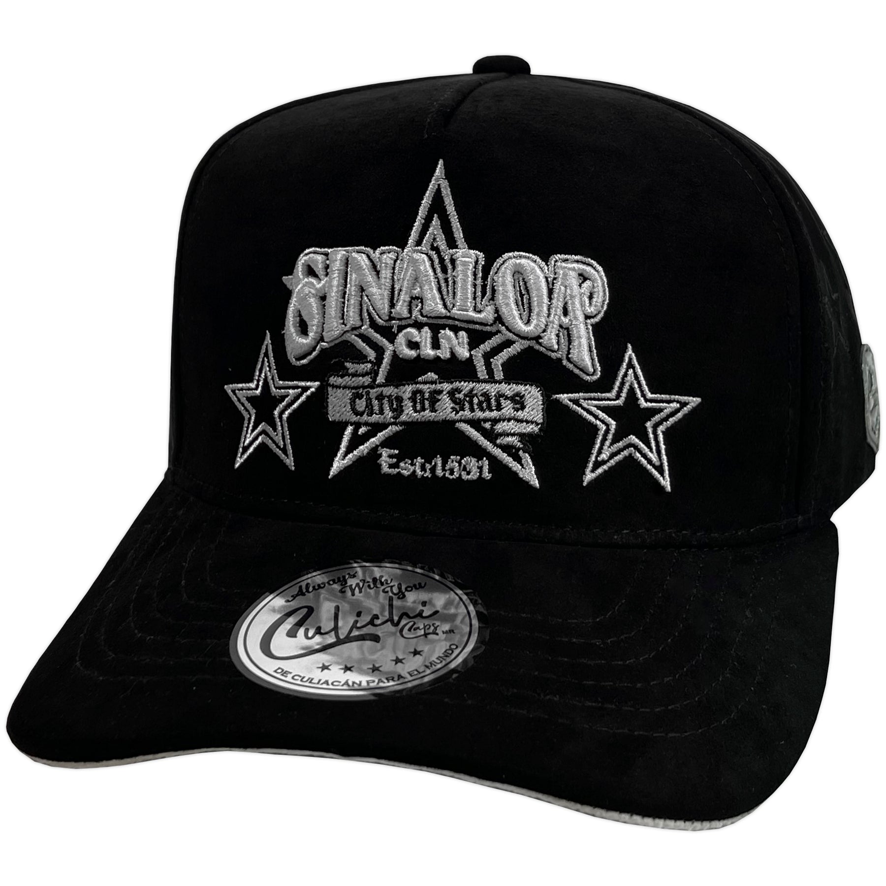 GORRA CULICHI CAPS SINALOA STARS GAMUZA BLACK – 1Iron Trendy