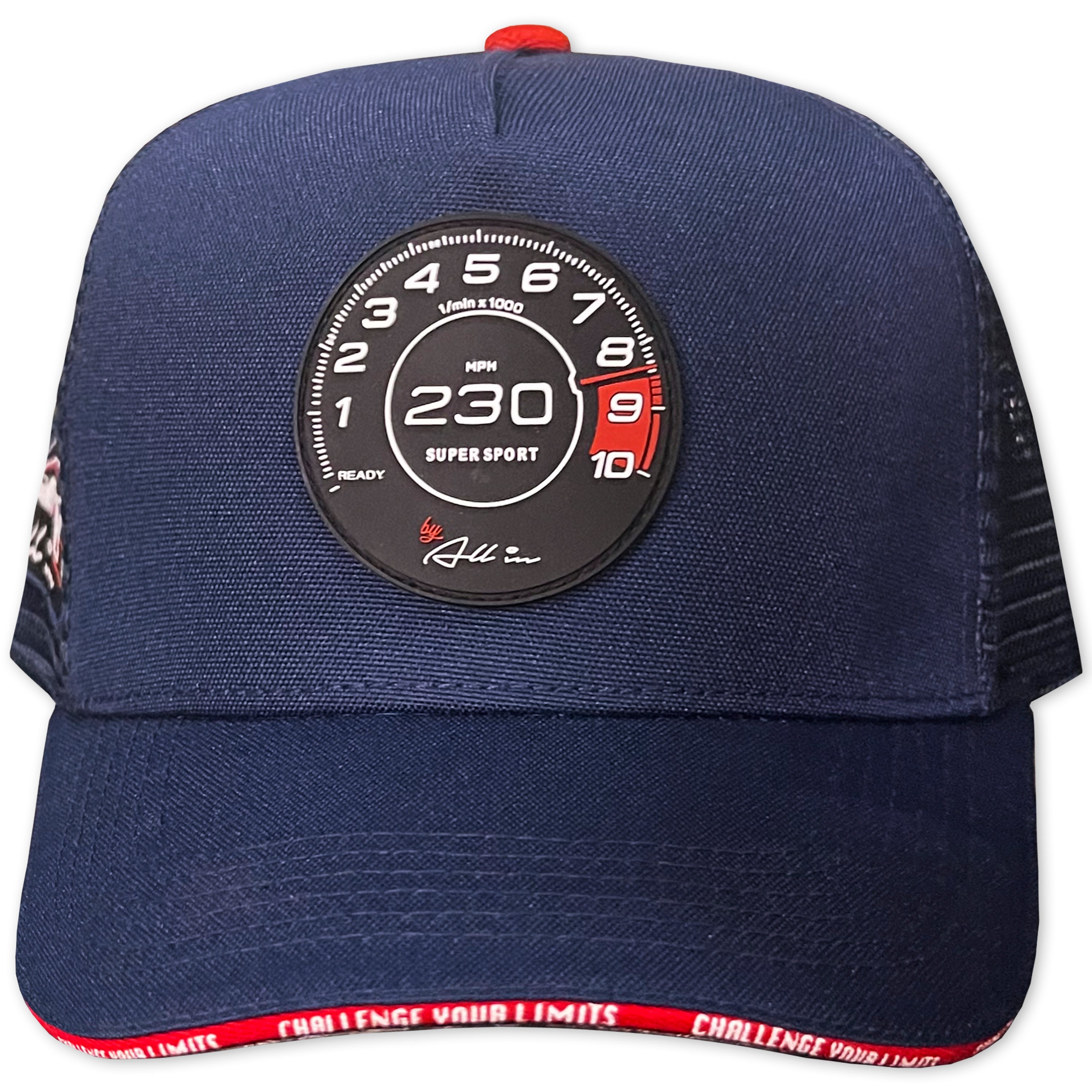 ALL IN BRAND SUPER SPORT BLUE RED LINE TRUCKER – 1Iron Trendy